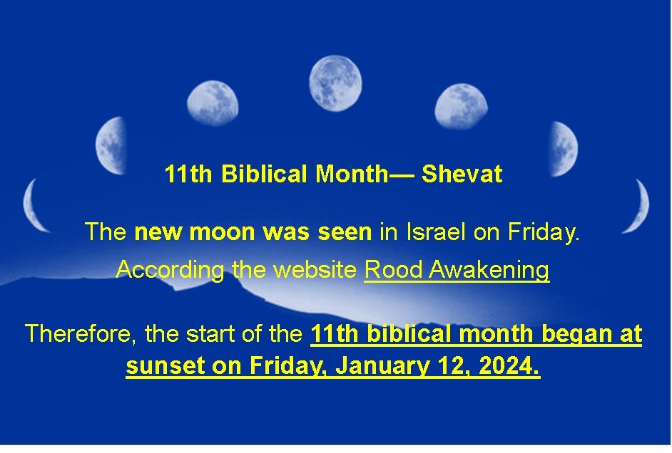 11th Biblical Month— Shevat Image - GodTime